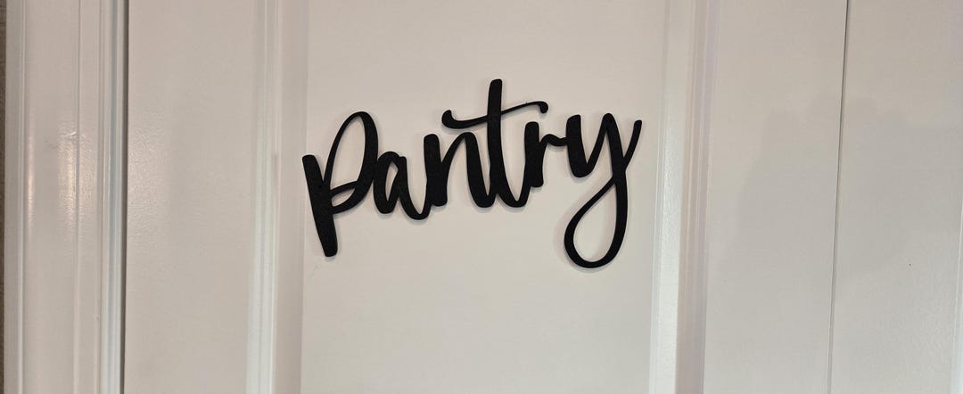 Custom Pantry Sign, Various Sizes and Colors, - Etsy