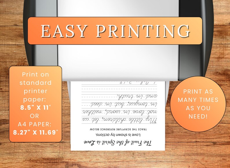 The Fruit of the Spirit Printable Bible Study and Handwriting Practice ...