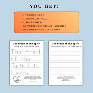Fruit of the Spirit Handwriting Practice – Love | KJV Bible Study ...