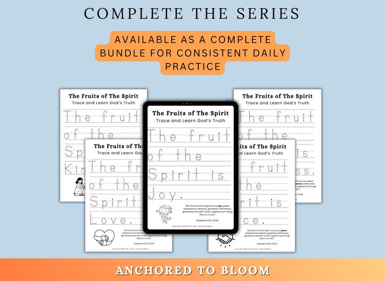 Fruit of the Spirit Handwriting Practice – Gentleness | KJV Bible Study ...