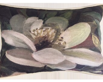Agnes Sherman Painted Magnolia Pillow - Etsy