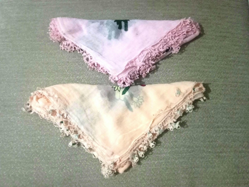 Authentic Silk Igne Oyasi Scarf – Vintage Turkish Needle Lace + Free ...