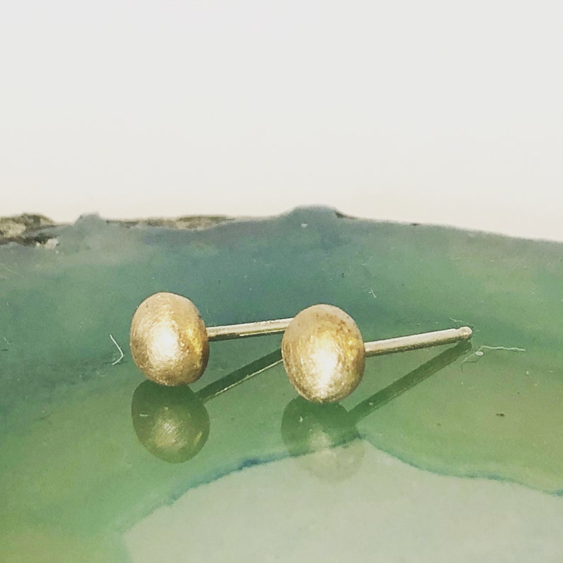 Bronze Stud Earrings Bronze Studs Pebble Stud Earrings - Etsy