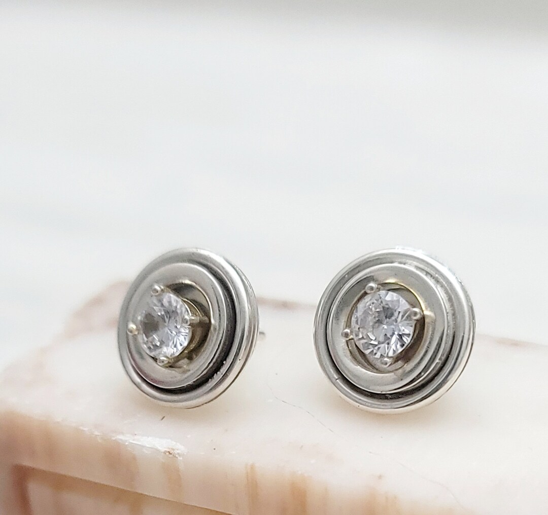 Modern Sterling Silver Earring Jacket for Your Stud Earrings | Stud ...