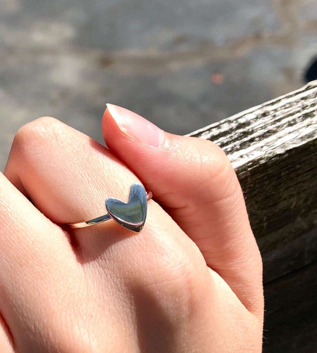 Sterling Silver Heart Ring | Small Heart Ring | Promise Ring | Birthday ...