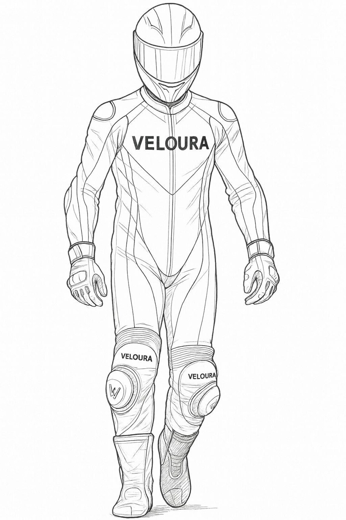 VELOURA One-piece Motorcycle Racing Suit – Red / White / Black - Etsy