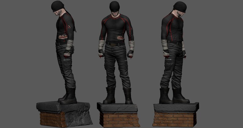 Daredevil STL File | High Detail 3D Printing Model (digital Download ...