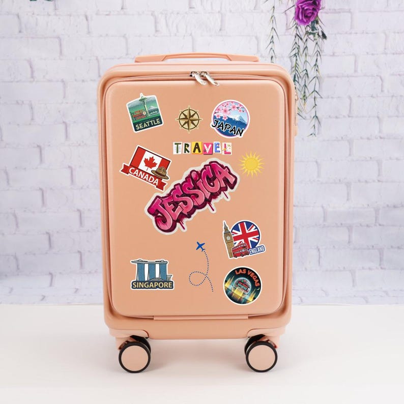 Personalized Carry on Suitcase With Graffiti Style Name, Custom Luggage ...