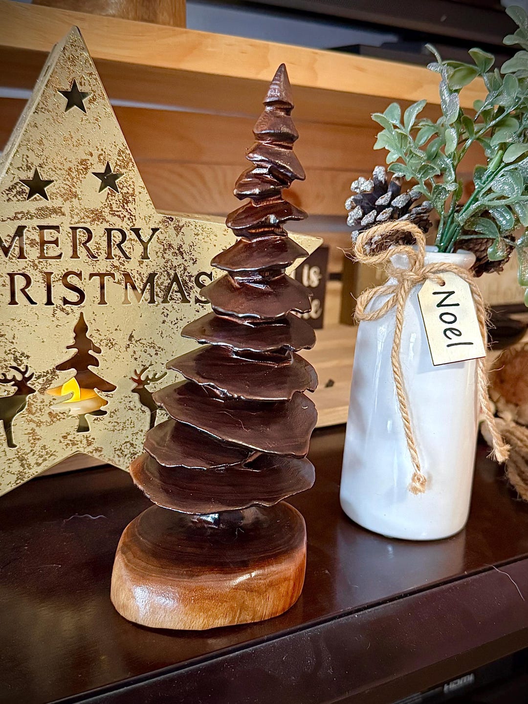 Hand Carved Wood Tree Sculpture From Pennsylvania Black Walnut - Etsy