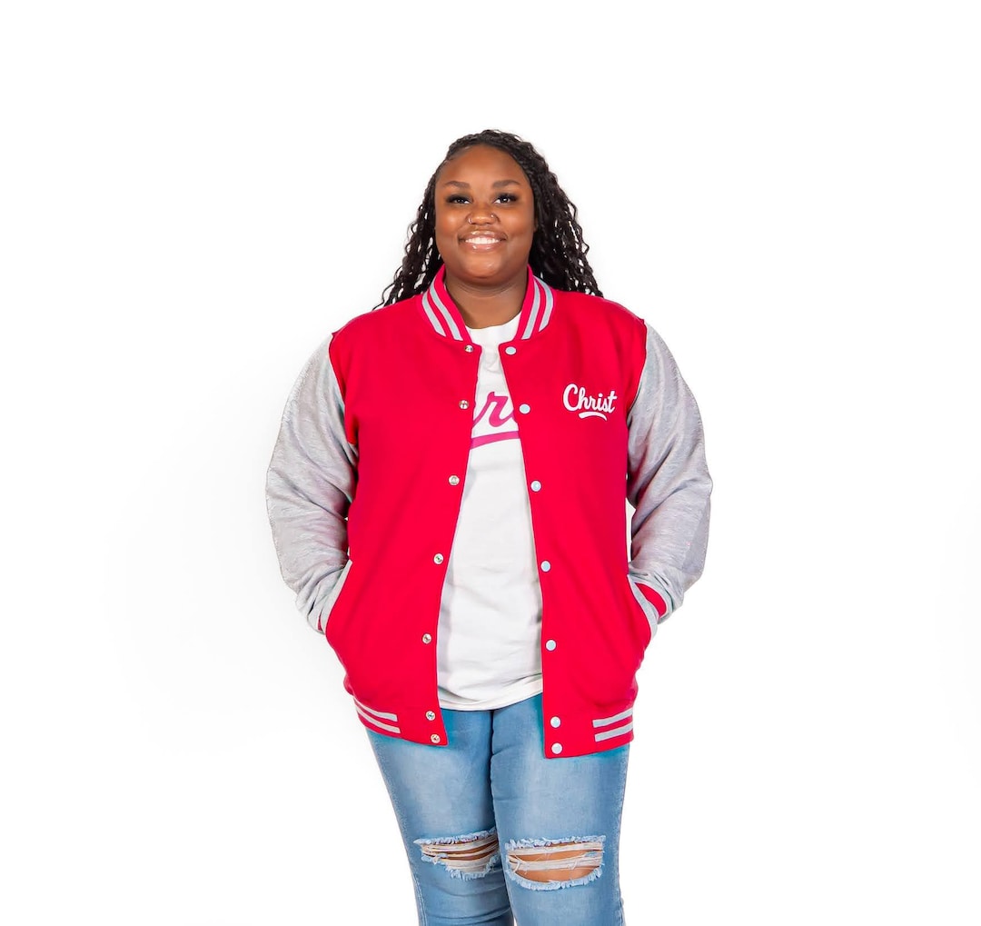 Faith Christ Varsity Jacket — Premium Inspirational Letterman Religious ...