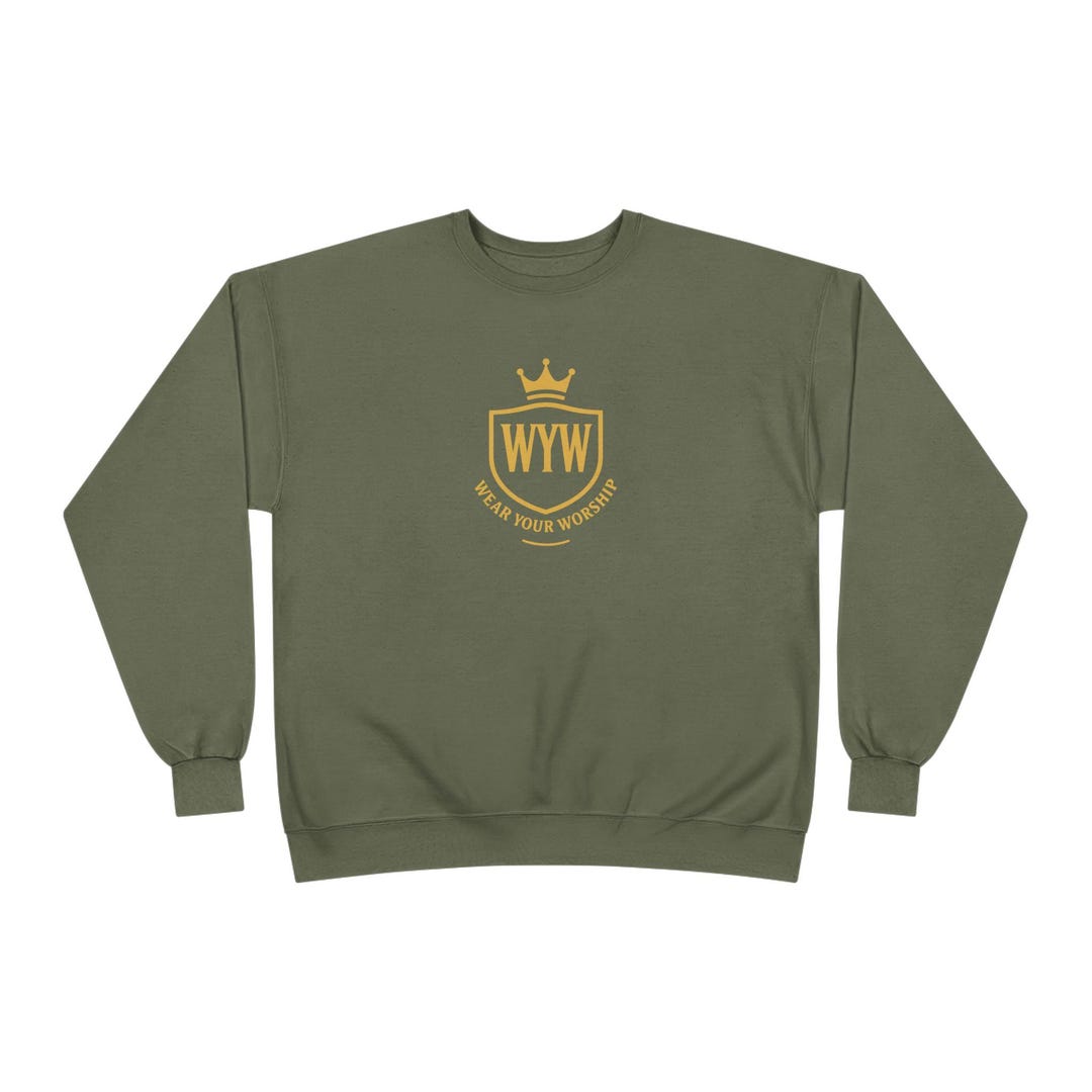 Wear Your Worship Sweatshirt — WYW Shield Logo Cozy Pullover - Etsy