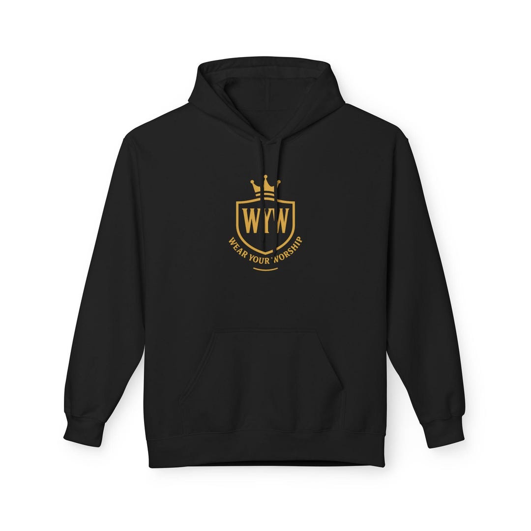 Wear Your Worship Hoodie — WYW Shield Logo Cozy Fleece Pullover - Etsy
