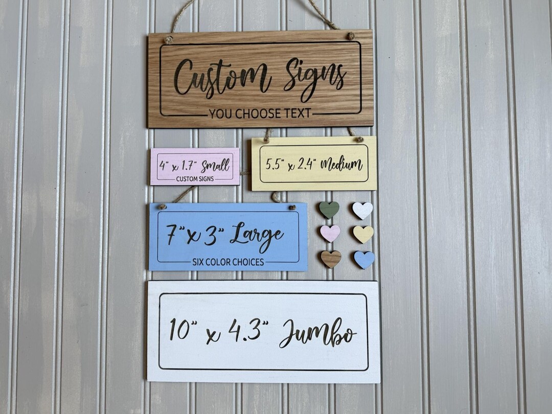 Custom, Personalized Wooden Oak Sign for Office, Home and Door - Etsy