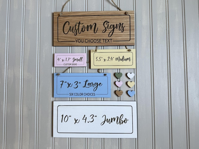Custom, Personalized Wooden Oak Sign for Office, Home and Door - Etsy
