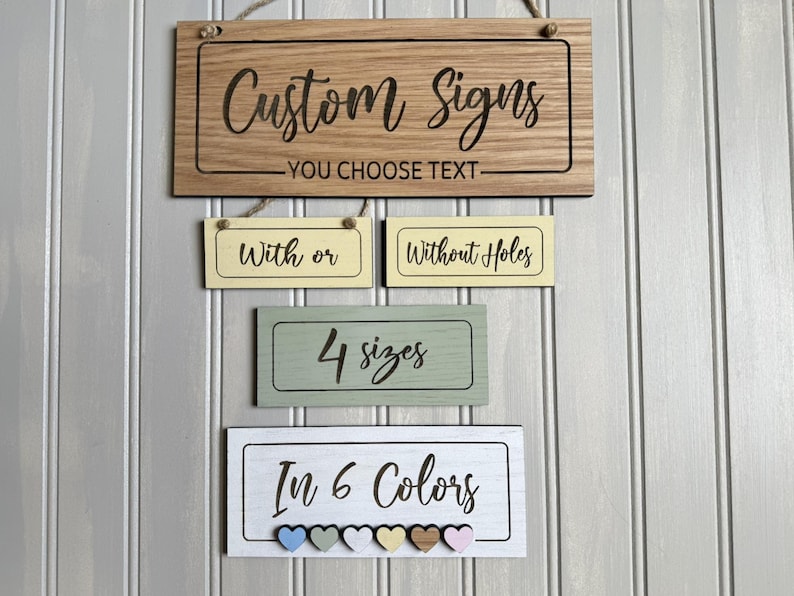 Custom, Personalized Wooden Oak Sign for Office, Home and Door - Etsy