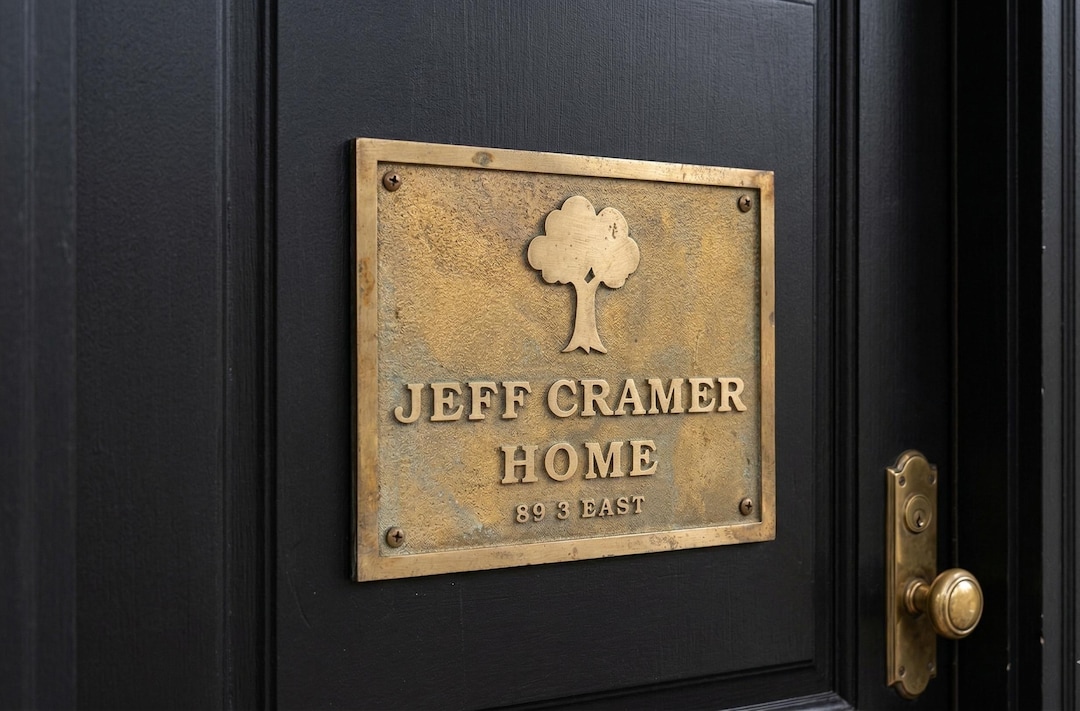 Custom Brass Name Plaque Engraved Door Sign Personalized Home Office ...