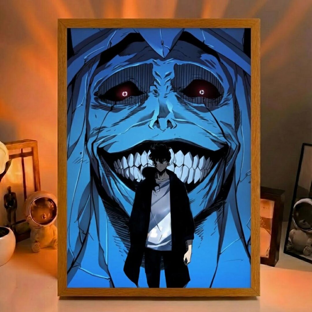 Sung Jin-woo LED Photo Frame Awakening System - Solo Leveling ...