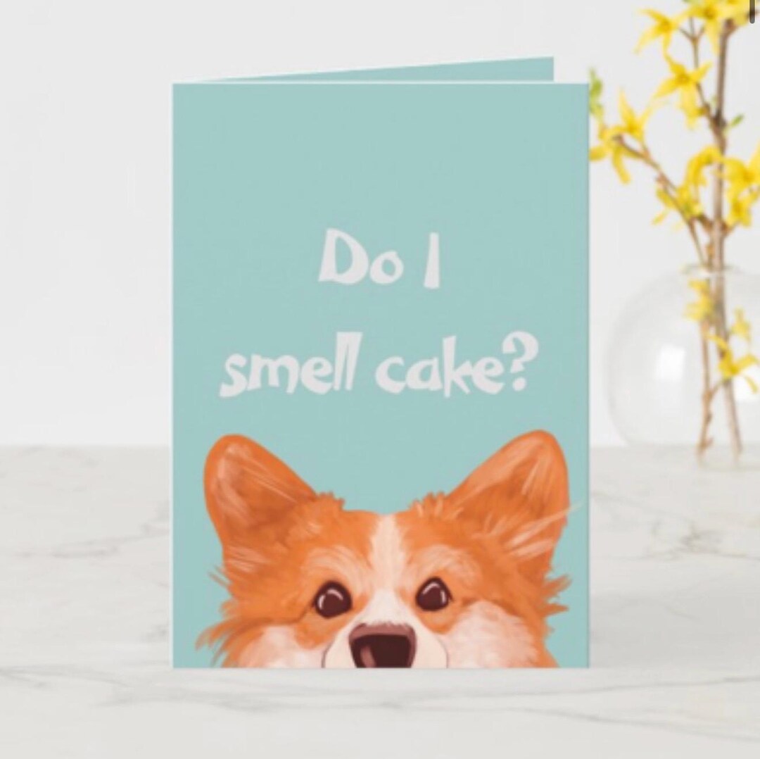 Do I Smell Cake Happy Birthday Card - Etsy