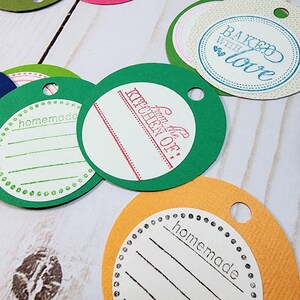 Circle Variety Baked Goods Tags - Set of 25 - Etsy