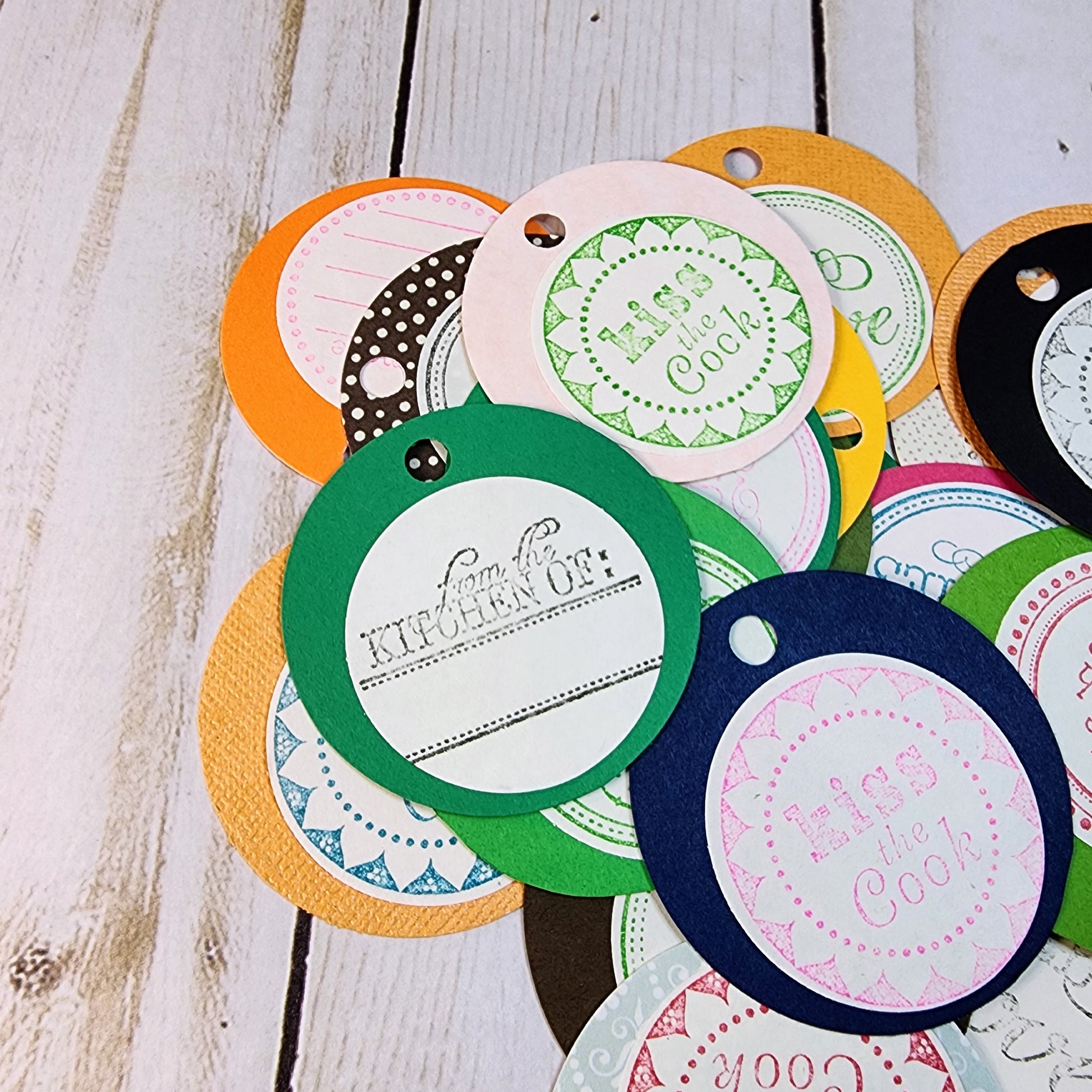 Circle Variety Baked Goods Tags - Set of 25 - Etsy