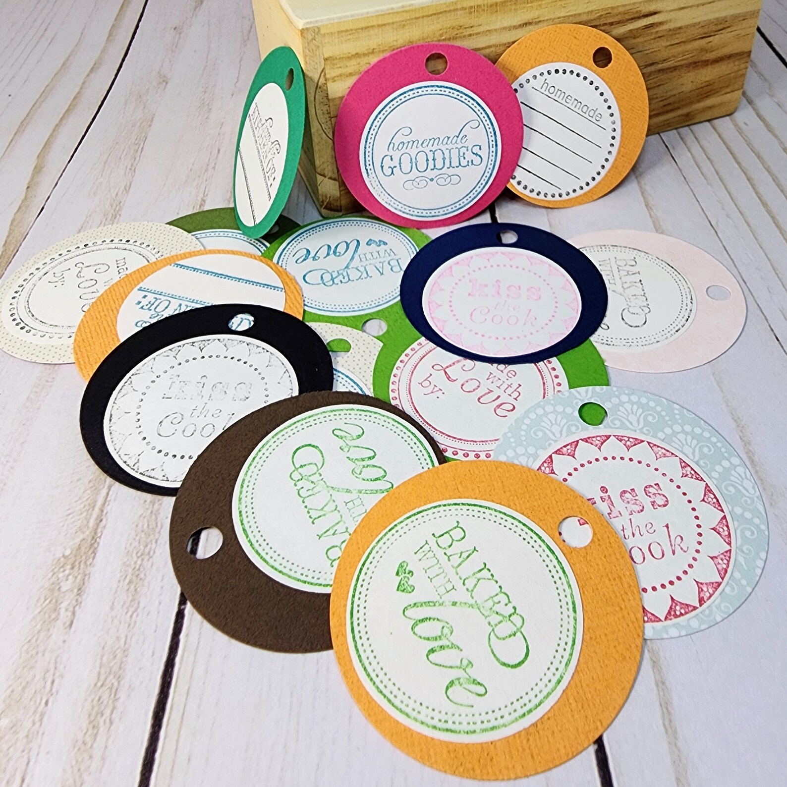 Circle Variety Baked Goods Tags - Set of 25 - Etsy