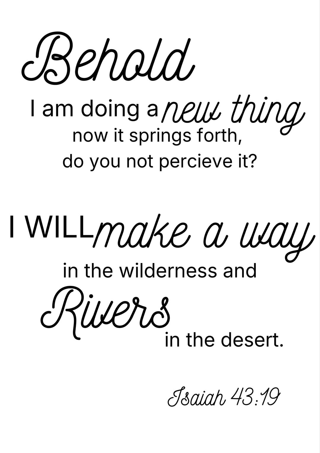 New Year Scripture Wall Art - Etsy