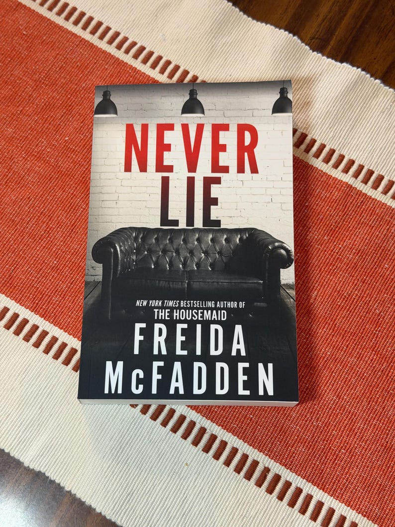 Never Lie- Freida Mcfadden Book Bundle- Thriller/suspense - Etsy