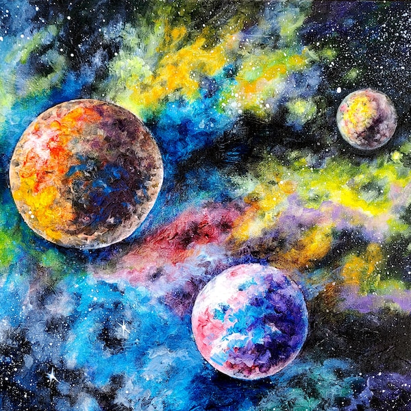 Space Painting - Etsy