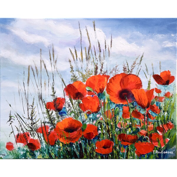 Acrylic Poppies - Etsy
