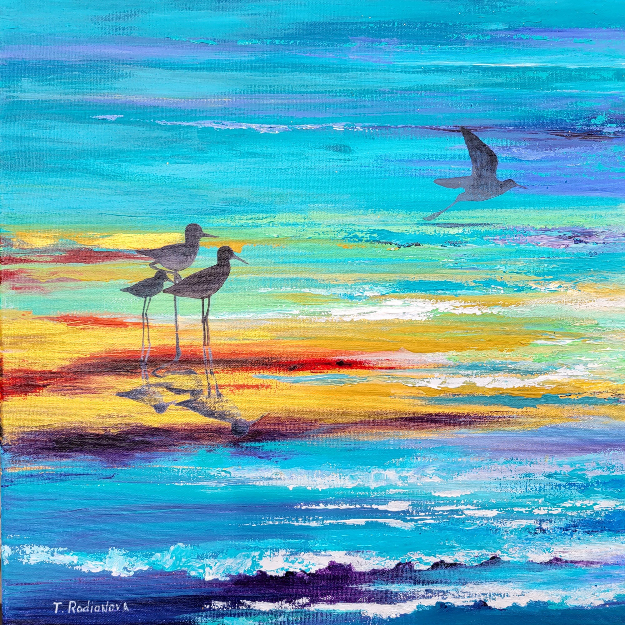 Acrylic Paintings Of Beach Scenes