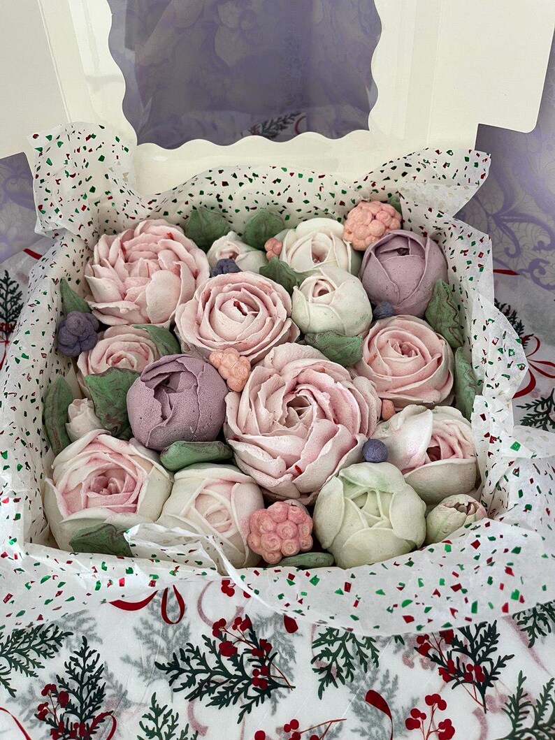 Handmade Marshmallow Flowers - Easter Gift Box - Zephyr - Etsy
