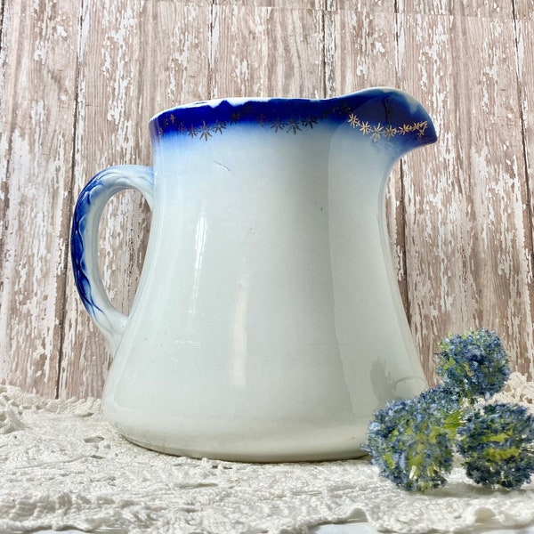 Flow Blue Pitcher - Etsy