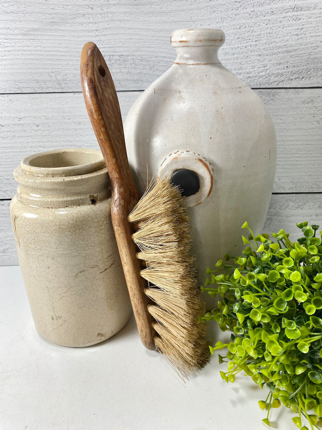 Vintage Hand Brush Old Wood Handled Brush Hand Broom Photo Message ...