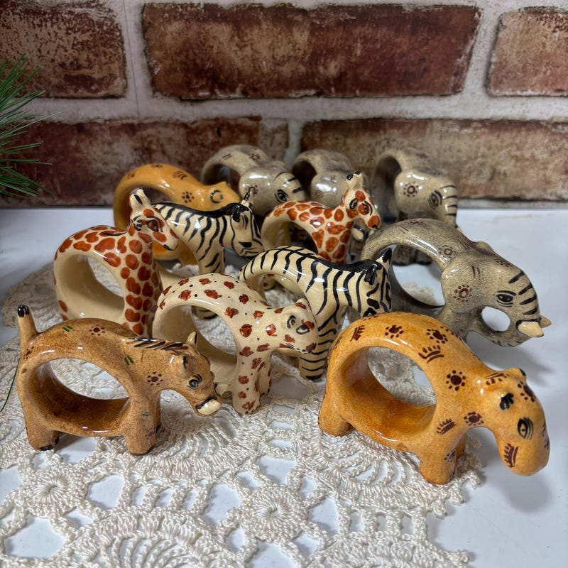 African Napkin Rings - Etsy