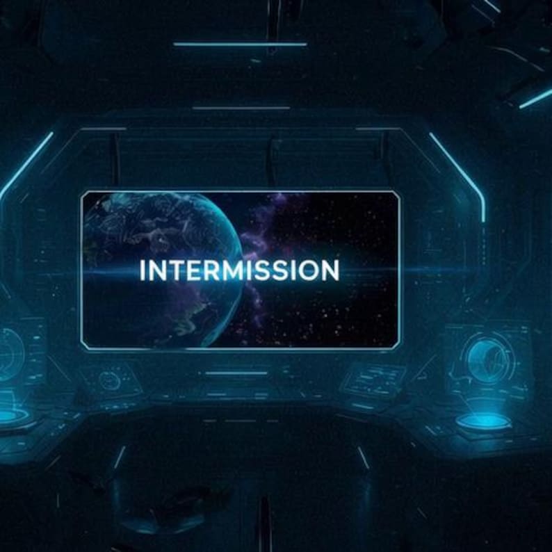 Sci-fi Command Center Twitch/tiktok Stream Pack 6 Animated OBS Scenes ...