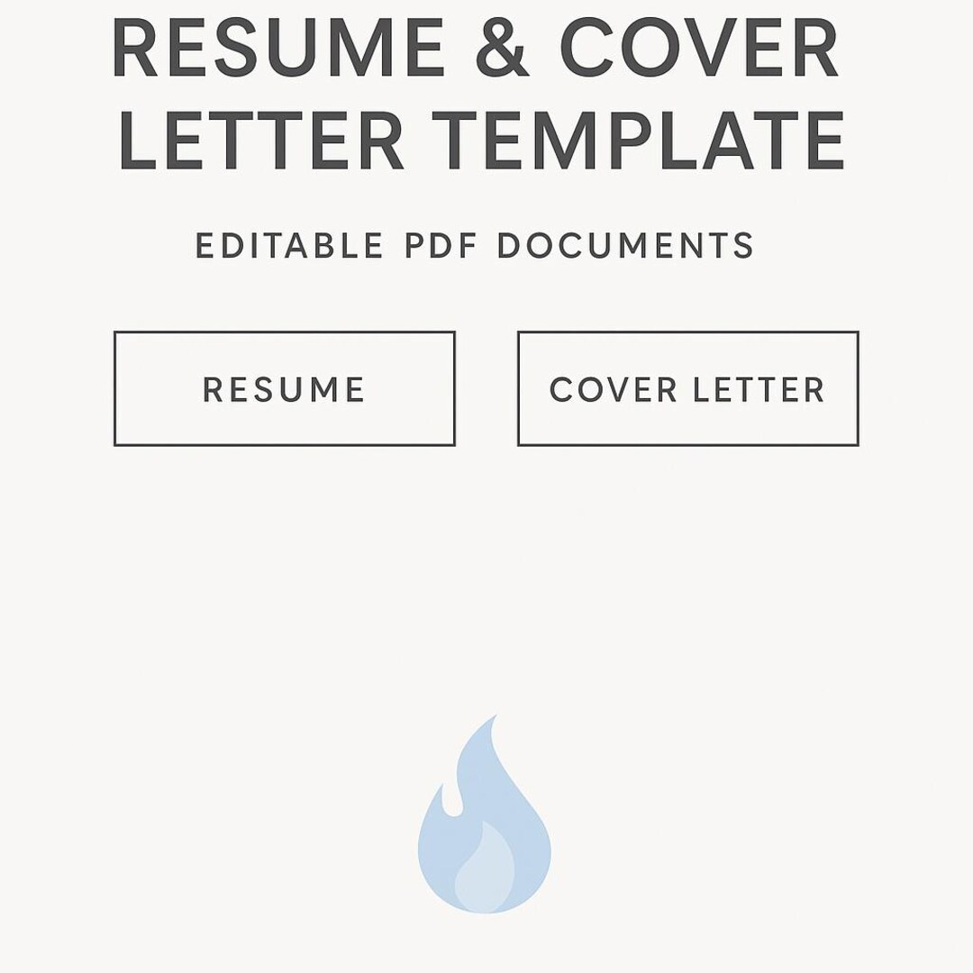 Resume, Cover Letter, Guide Bundle - Etsy