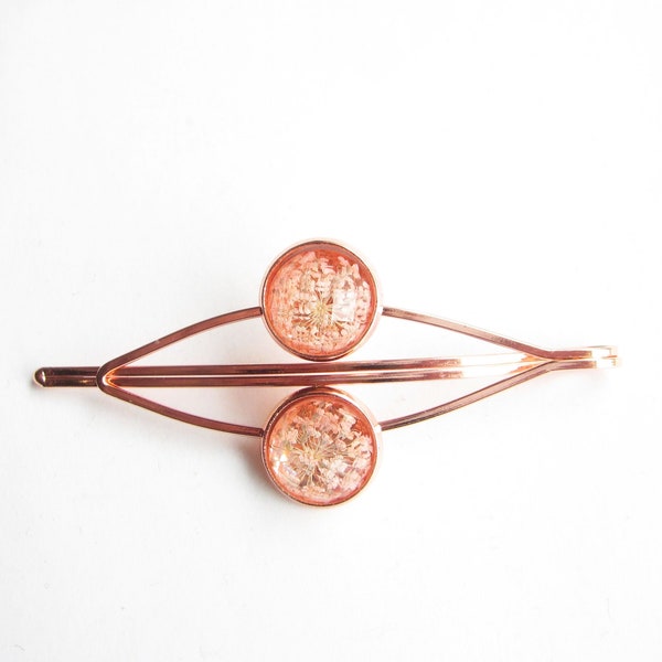 Rose Gold Hair Clips - Etsy UK