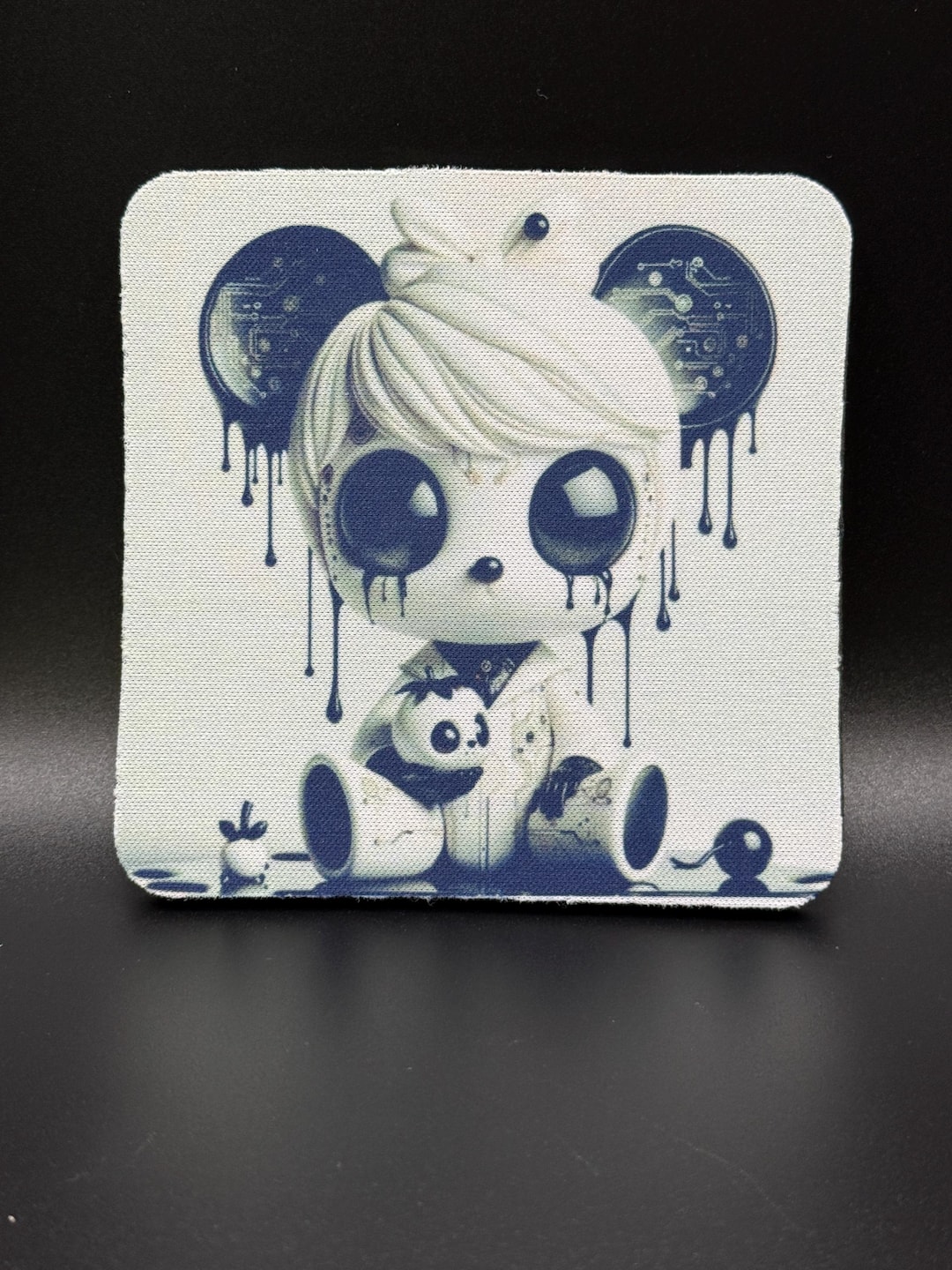 Emo Panda on a Coaster - Etsy