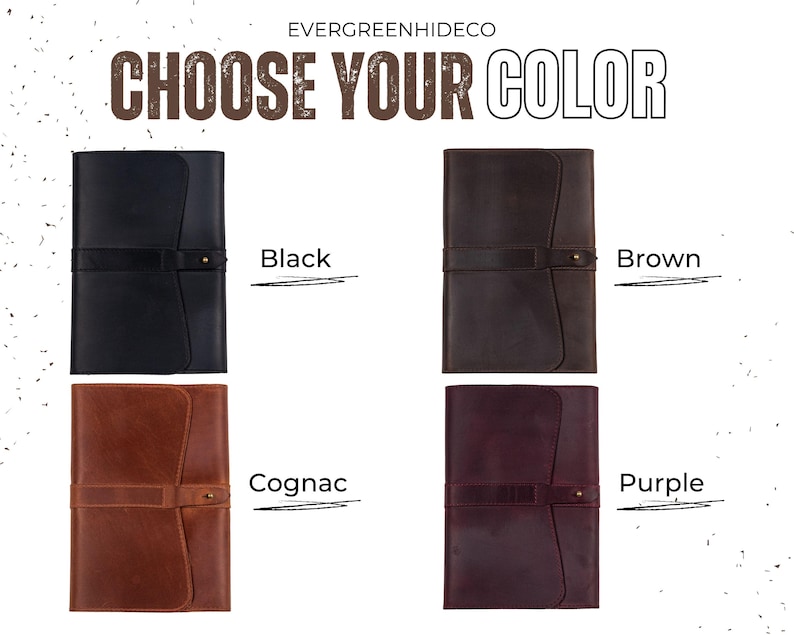 Personalized Refillable Leather Journal, Monogrammed Leather Notebook ...