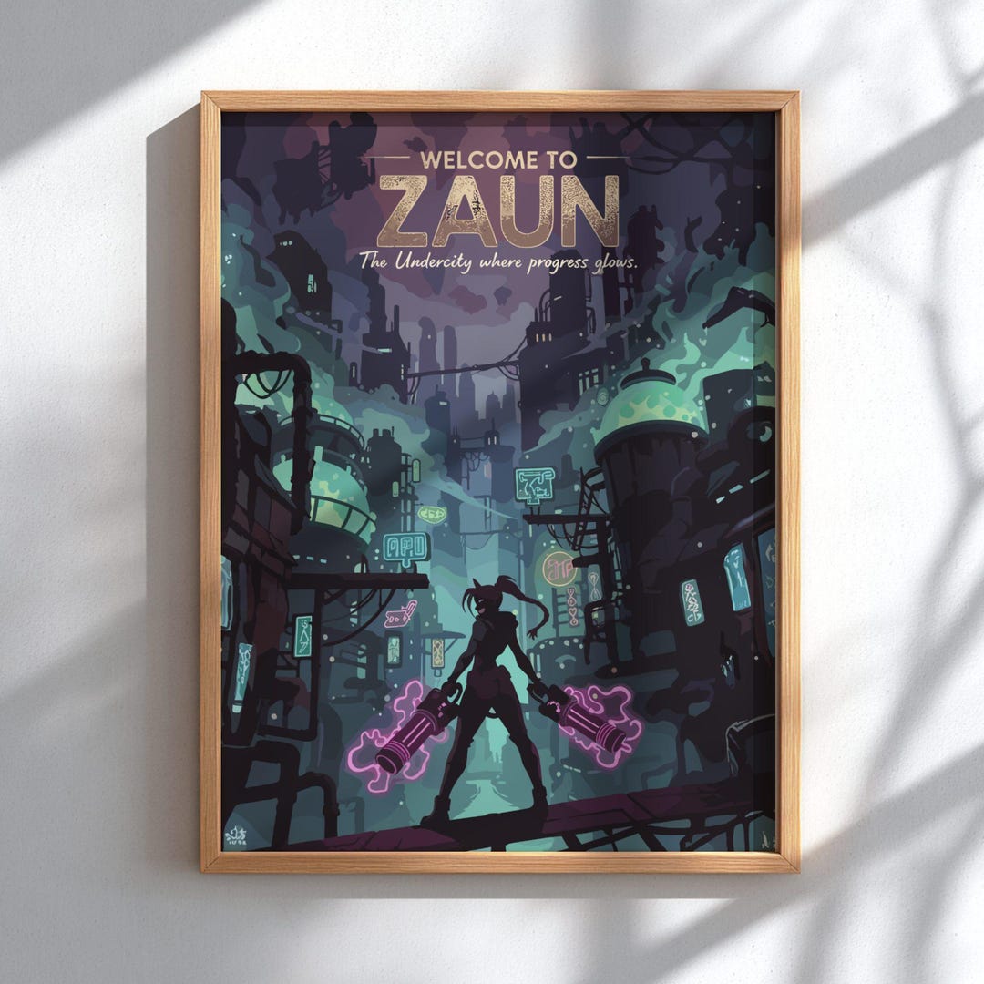 Zaun - League of Legends Poster - Gamers Walls Art - Etsy
