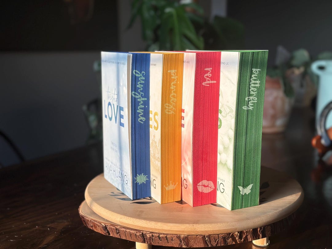 Twisted Series Sprayed Edge Book Set - Etsy