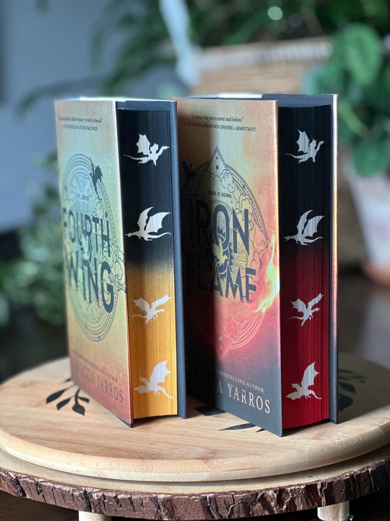 Custom Sprayed Edge Fourth Wing and Iron Flame Emperyan Series discount ...