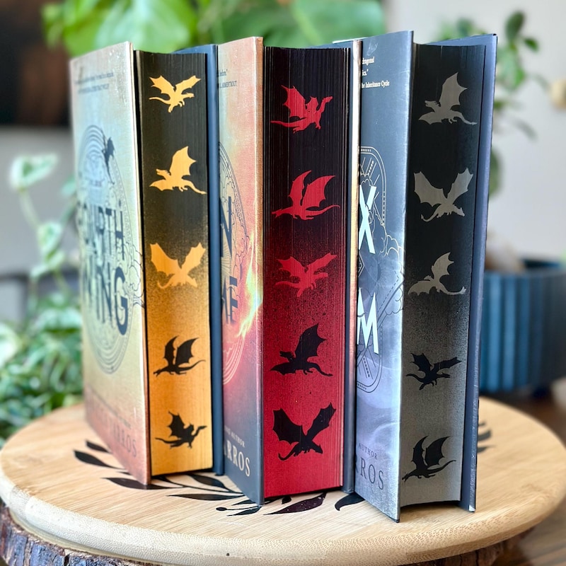 Fourth Wing Book Sprayed Edge - Etsy