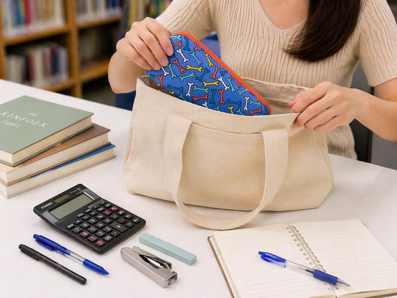 DIY Wide Open Pencil Case Sewing Pattern PDF [printable Template ...