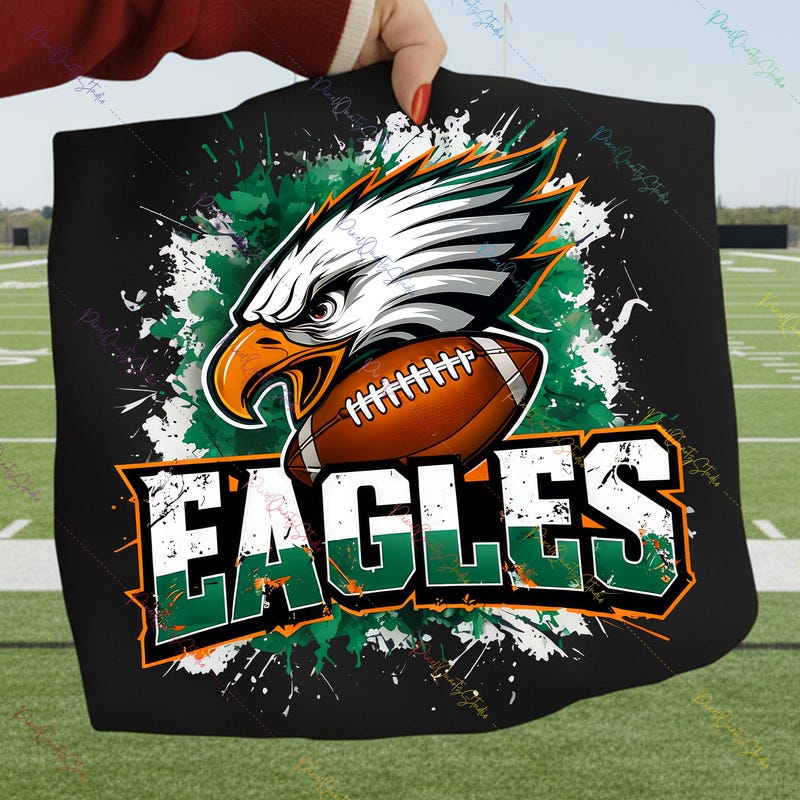 Distressed Eagles Dtf - Etsy