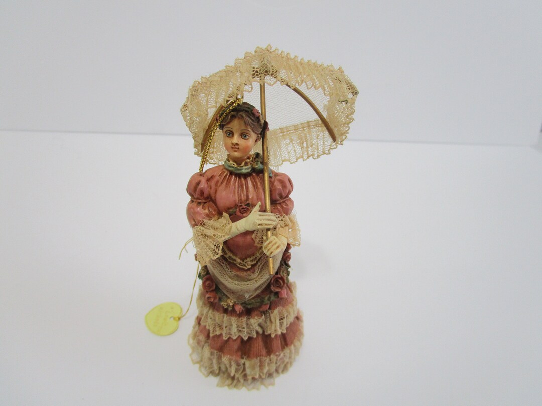Vintage Louie Nichole Victorian Lady With Umbrella Ornament - Etsy