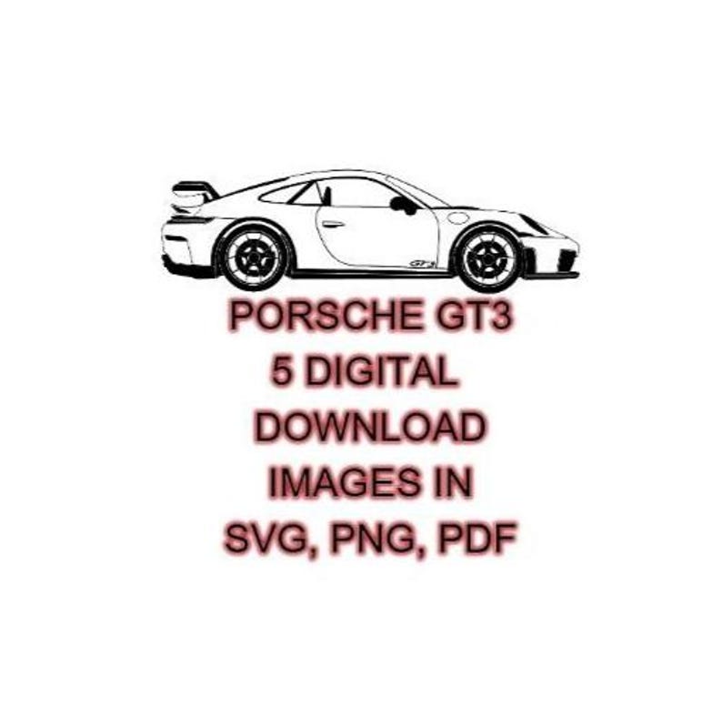 PORSCHE GT3 Svg, Png, Pdf Digital Download. - Etsy Israel