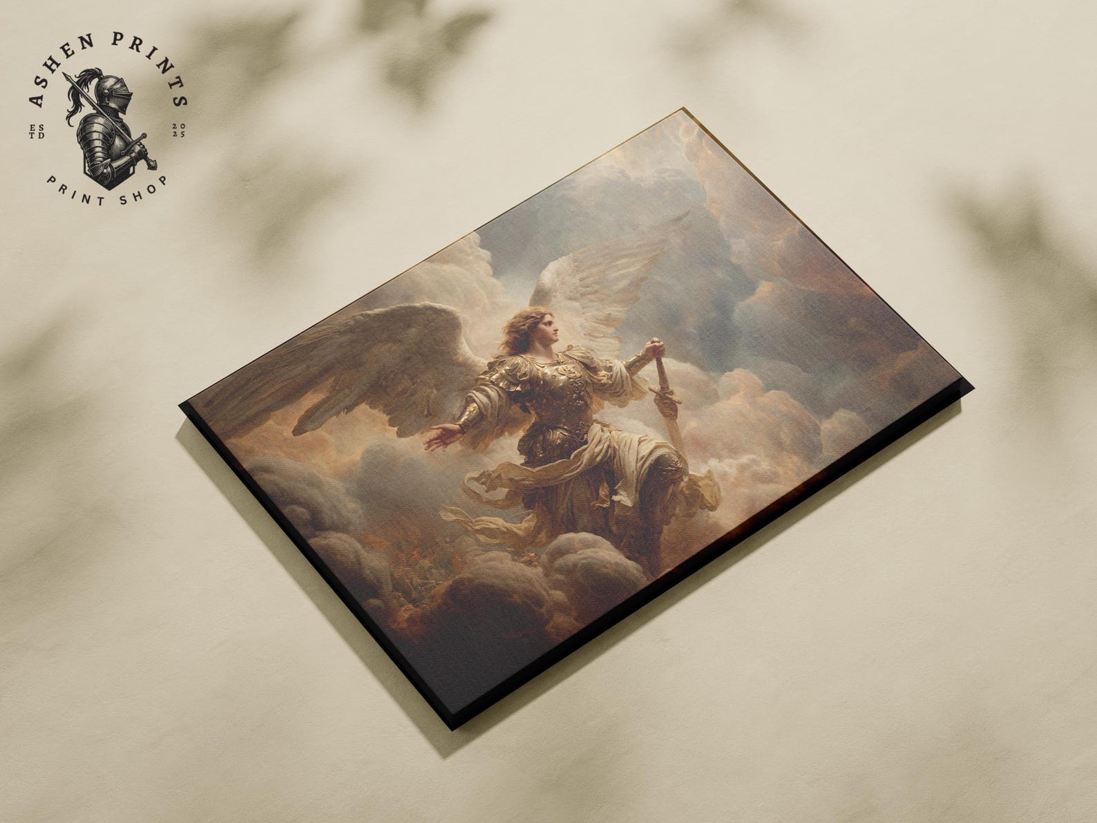 Baroque Archangel With Sword – Gothic Printable Wall Art (digital ...