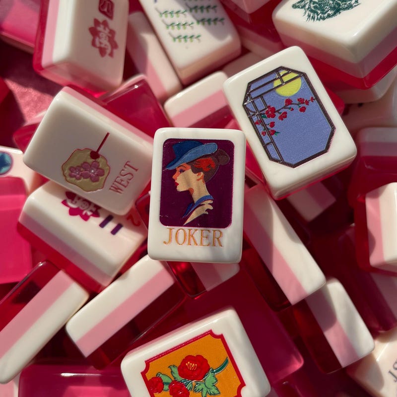 Rose Mahjong Tiles - Etsy