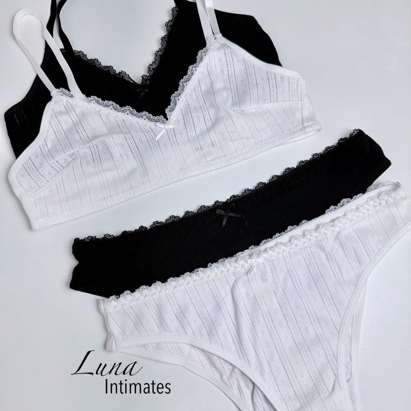 Sheer Bralette Set - Etsy